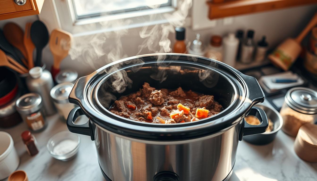 Cooking Ground Beef In Crock Pot For 5 – Easy & Tender Results